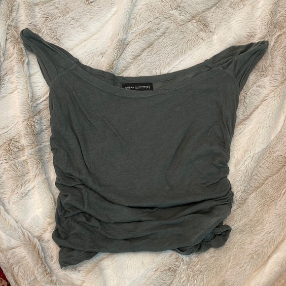 Urban Outfitters | Tops | Urban Outfitters Scrunched Up Green Top ...